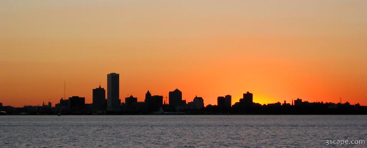 The Milwaukee skyline at sunset Photograph by Adam Romanowicz