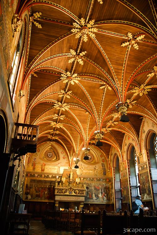 Main room of the Gothic Town Hall Fine Art Print by Adam Romanowicz