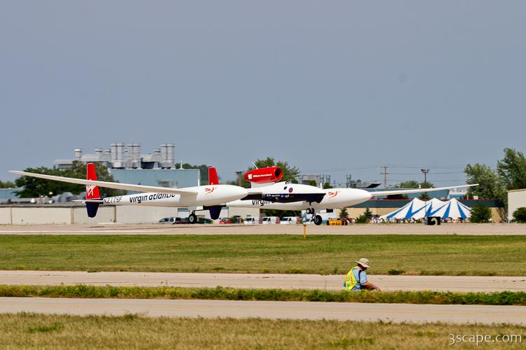 Virgin Atlantic Global Flyer taking off Photograph by Adam Romanowicz