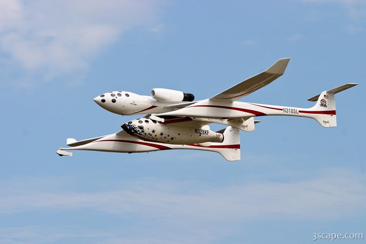 White Knight and SpaceShipOne Fine Art Print by Adam Romanowicz