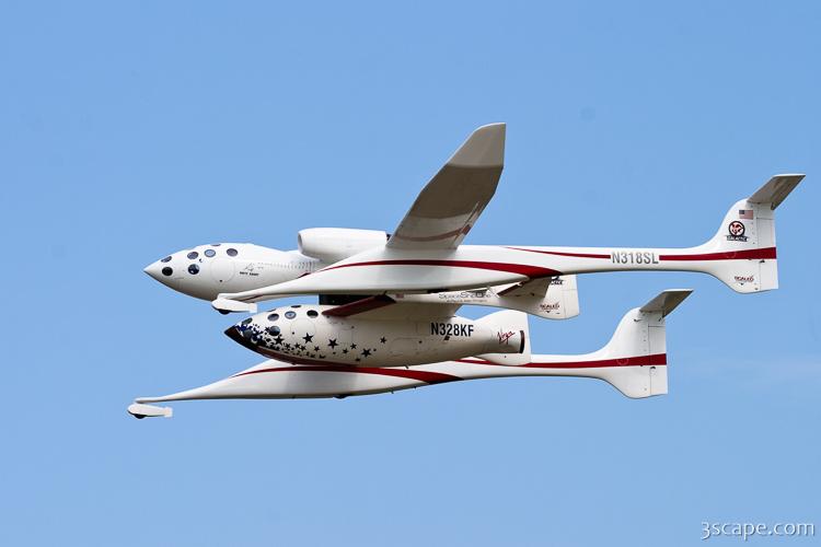 White Knight and SpaceShipOne Photograph by Adam Romanowicz