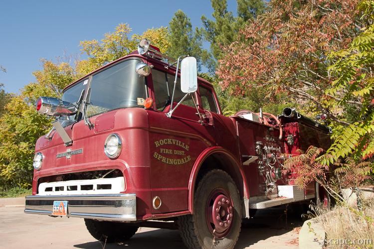 Springdale fire trunk Fine Art Print by Adam Romanowicz