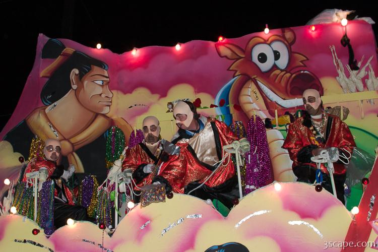 Mulan Float (Krewe of Bacchus) Fine Art Print by Adam Romanowicz