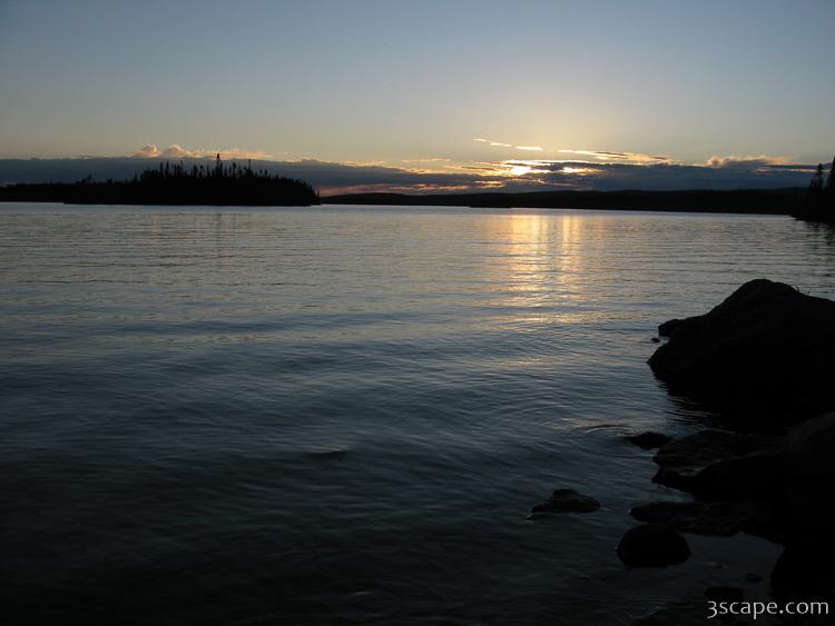 Sunset over Lac Barbel, Quebec Fine Art Print by Adam Romanowicz