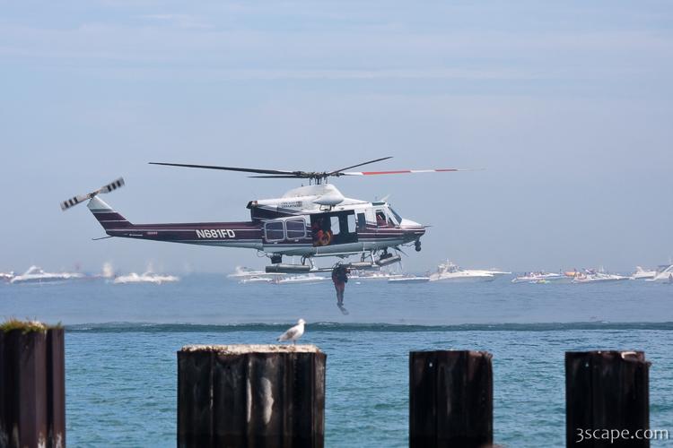 Chicago Fire Department scuba diver Fine Art Print by Adam Romanowicz