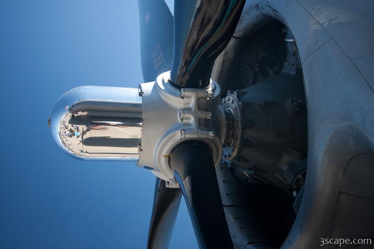 B-29 Propeller Fine Art Print by Adam Romanowicz