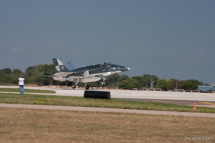 F/A-18 Super Hornet in 100th Anniversary paint scheme Framed Print by ...