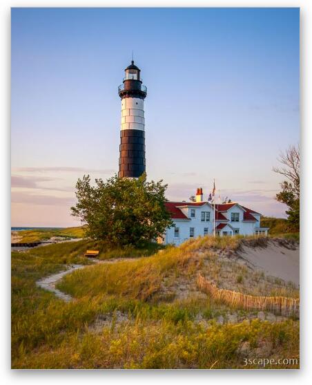 Historic Big Sable Point Light and Keepers House Fine Art Print by Adam ...