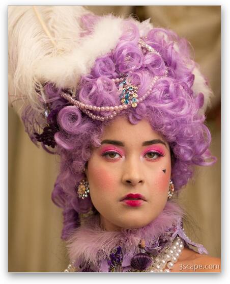 Beautiful Victorian Cosplay Model Posing Fine Art Print by Adam Romanowicz