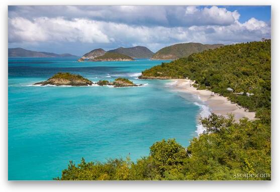 Trunk Bay Beach Fine Art Print by Adam Romanowicz