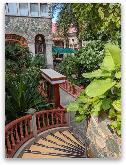 Mongoose Junction in Cruz Bay Fine Art Print by Adam Romanowicz