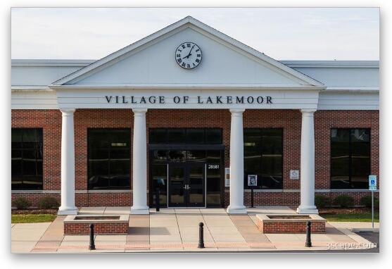 Lakemoor Village Hall Fine Art Print by Adam Romanowicz