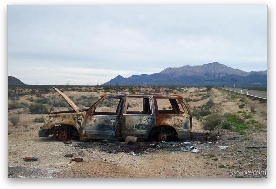 Rusted out car Fine Art Print by Adam Romanowicz