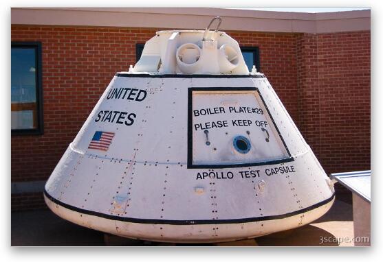 Apollo test capsule Fine Art Print by Adam Romanowicz