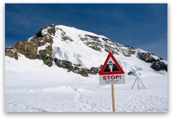 Warning sign Fine Art Print by Adam Romanowicz