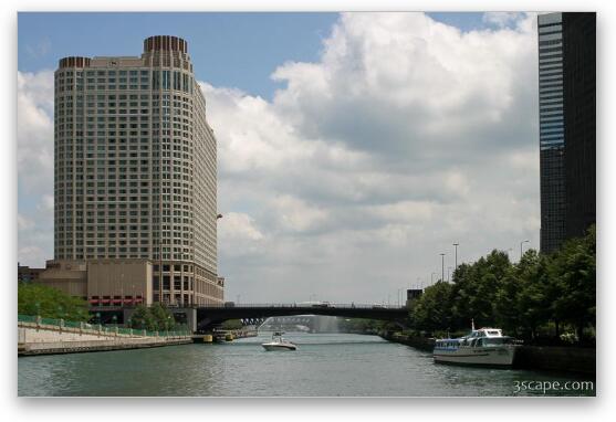 Sheraton on the Chicago River Fine Art Print by Adam Romanowicz