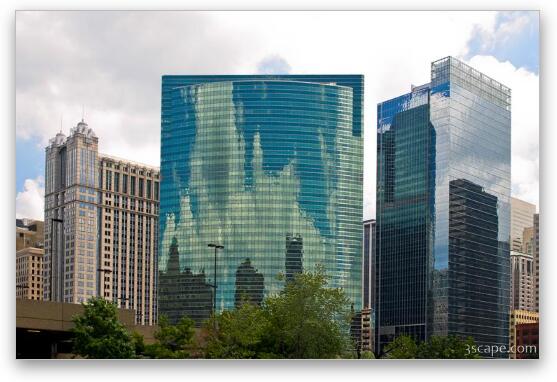 225 W Wacker, 333 W Wacker, and 123 N Wacker Buildings Fine Art Print ...