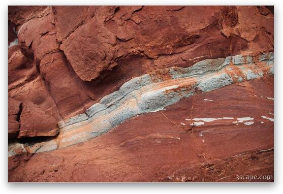 Green bands in the rock were seen everywhere Fine Art Print by Adam ...