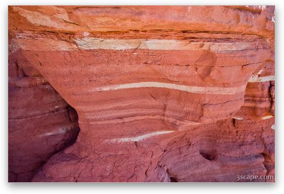 Rock layers Fine Art Print by Adam Romanowicz