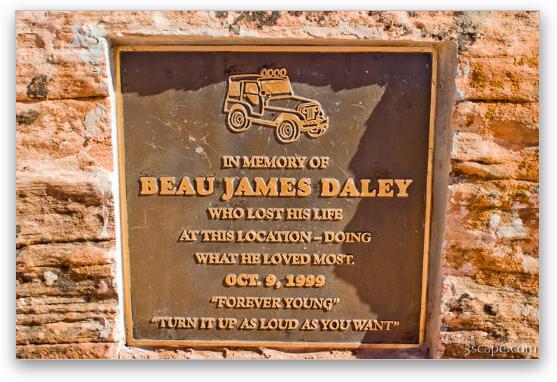 Beau James Daley memorial Fine Art Print by Adam Romanowicz