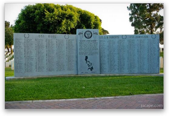 Small Boys Memorial Monument Fine Art Print by Adam Romanowicz