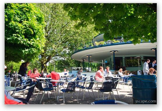 Blue Tea House in Vondelpark (Het Blauwe Theehuis) Fine Art Print by ...
