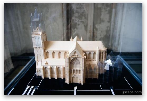 Model of the Cathedral showing different stages of additions Fine Art ...