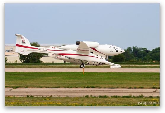 White Knight and SpaceShipOne Fine Art Print by Adam Romanowicz
