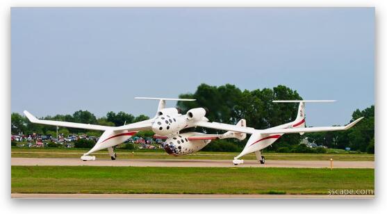 White Knight and SpaceShipOne Fine Art Print by Adam Romanowicz