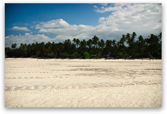 Exposed sand during low tide Fine Art Print by Adam Romanowicz