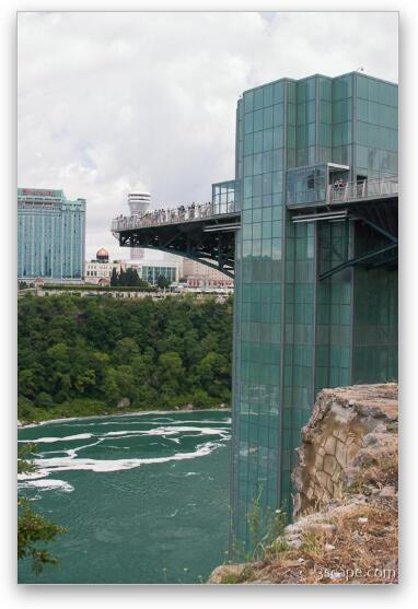 Partial bridge over the river Fine Art Print by Adam Romanowicz