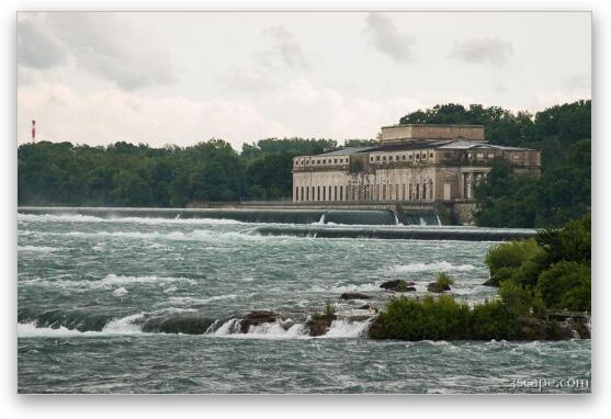Power generating station at Niagara Fine Art Print by Adam Romanowicz