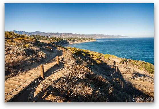 California coastline from Point Dume Fine Art Print by Adam Romanowicz