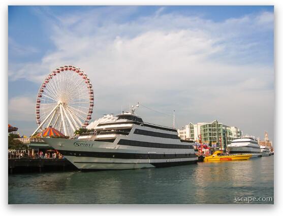 Spirit of Chicago at Navy Pier Fine Art Print by Adam Romanowicz