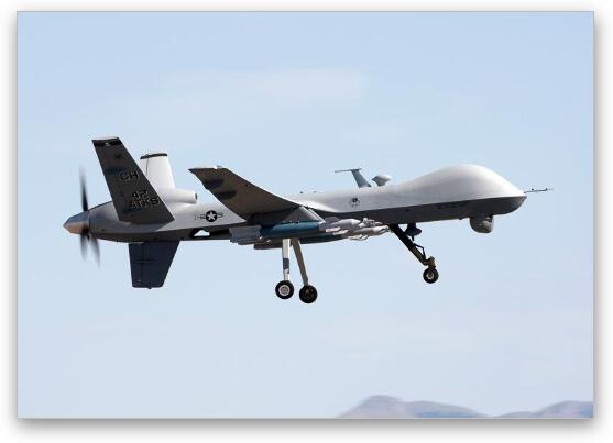 MQ-9 Reaper Drone Fine Art Print by Adam Romanowicz