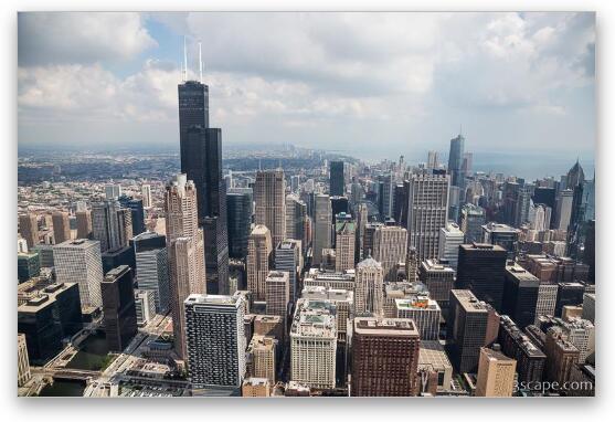 Chicago Loop Aerial Fine Art Print by Adam Romanowicz